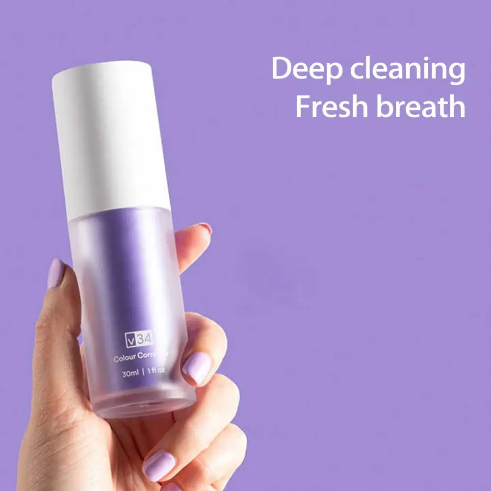 Roxo Creme dental Útil Reparação Danos Remover Resíduo Alimentar Travel ...