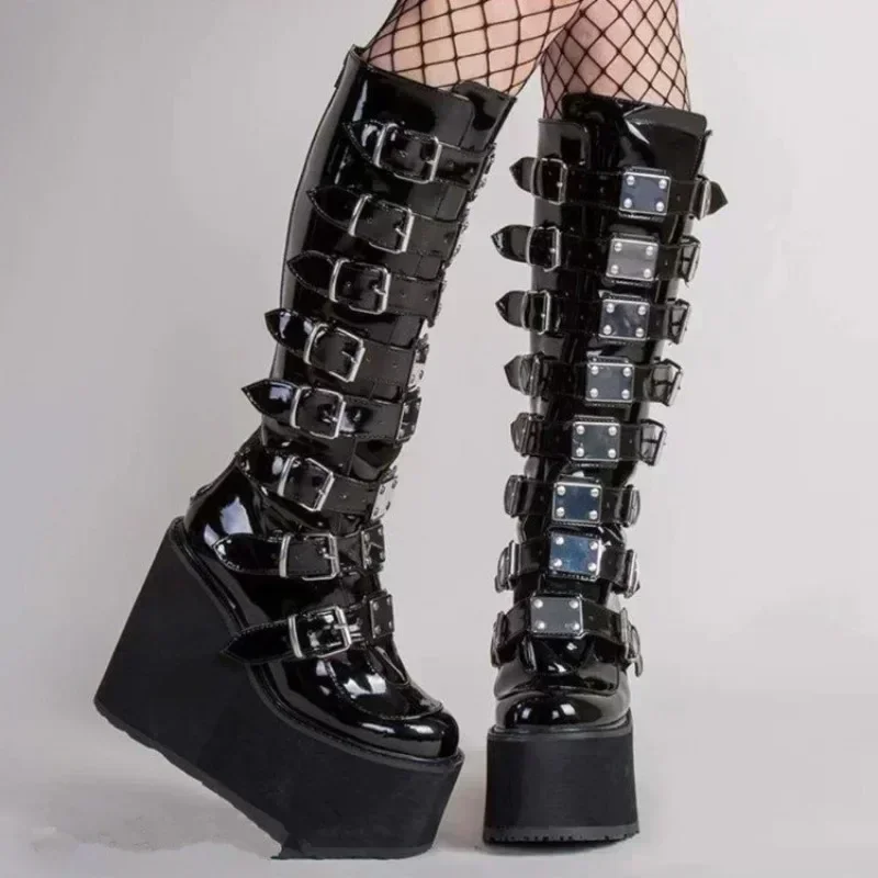 Botas-Punk-para-mujer-Cosplay-cu-as-de-plataforma-de-tac-n-alto-para ...