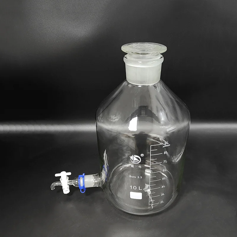 SHUNIU Laboratory aspirator bottle, Borosilicate glass