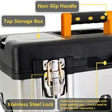 Tool Box Suitcase Stainless Steel Toolbox Industrial Grade ...