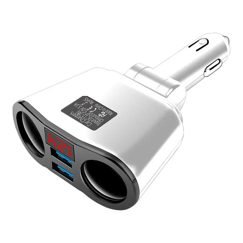 USB-Car-Charger-Fast-Charge-Car-Charging-Head-with-LCD-Display-Multi ...