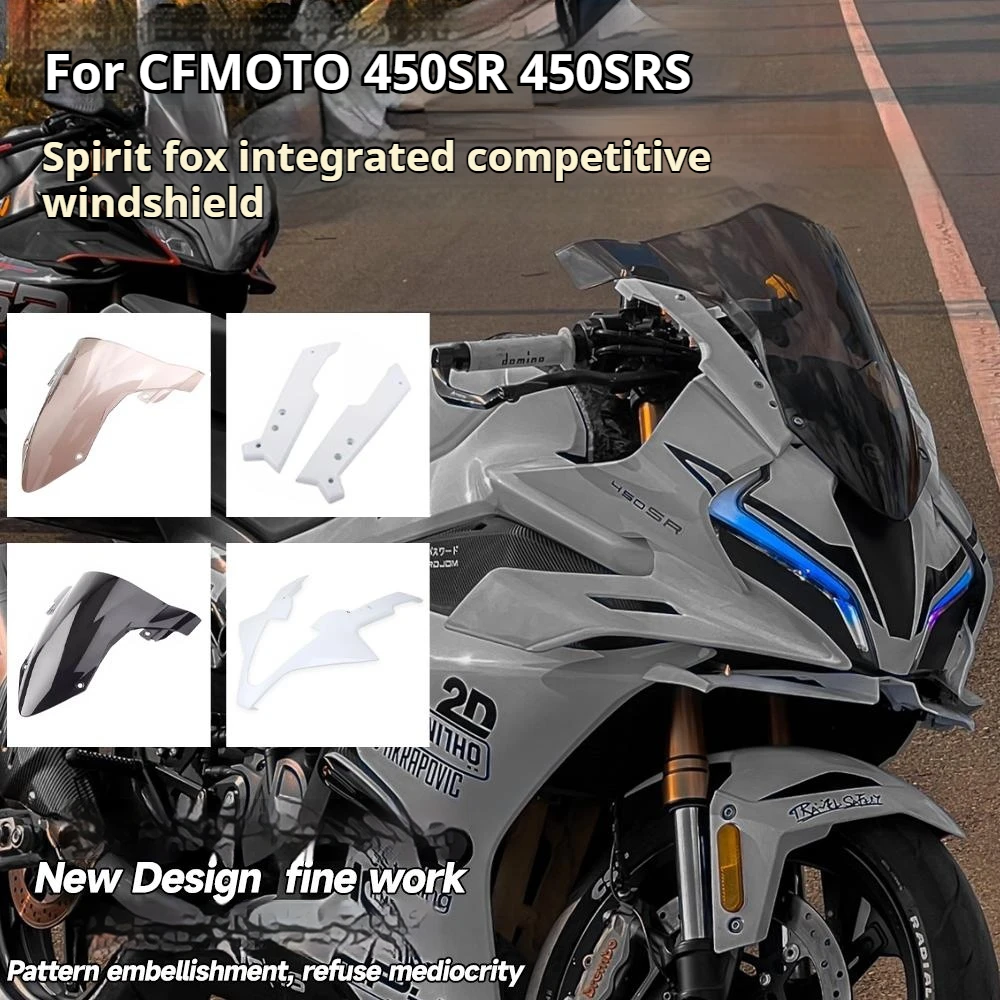 For-CFMOTO-450SR-450SRS-Linghu-Integrated-Front-Windshield-and-Windshield-Guide-Cover-Modified ...