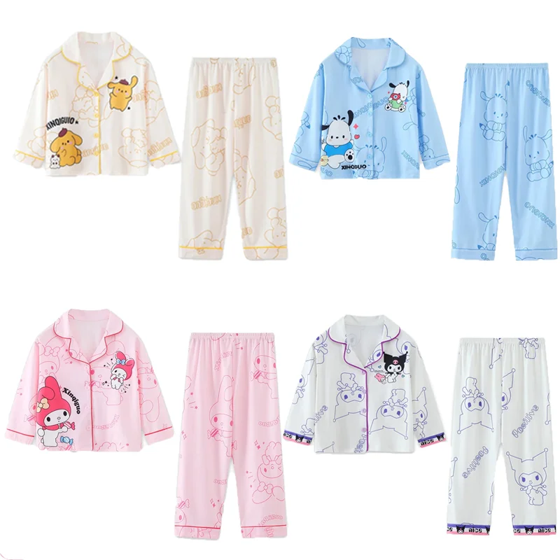 Sanrio-Kuromi-Cinnamonroll-Children-Pajamas-Mymelody-Pochacco-Springr ...