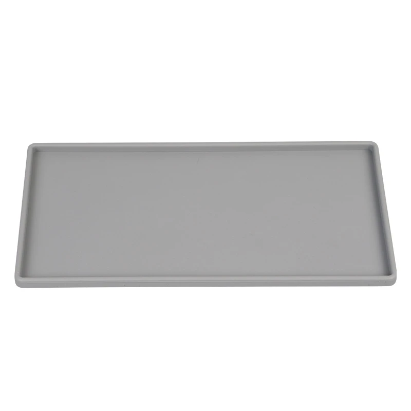Silicone Plastic Flat Tray 276mm Square Anti-slip Twistable Stand ...