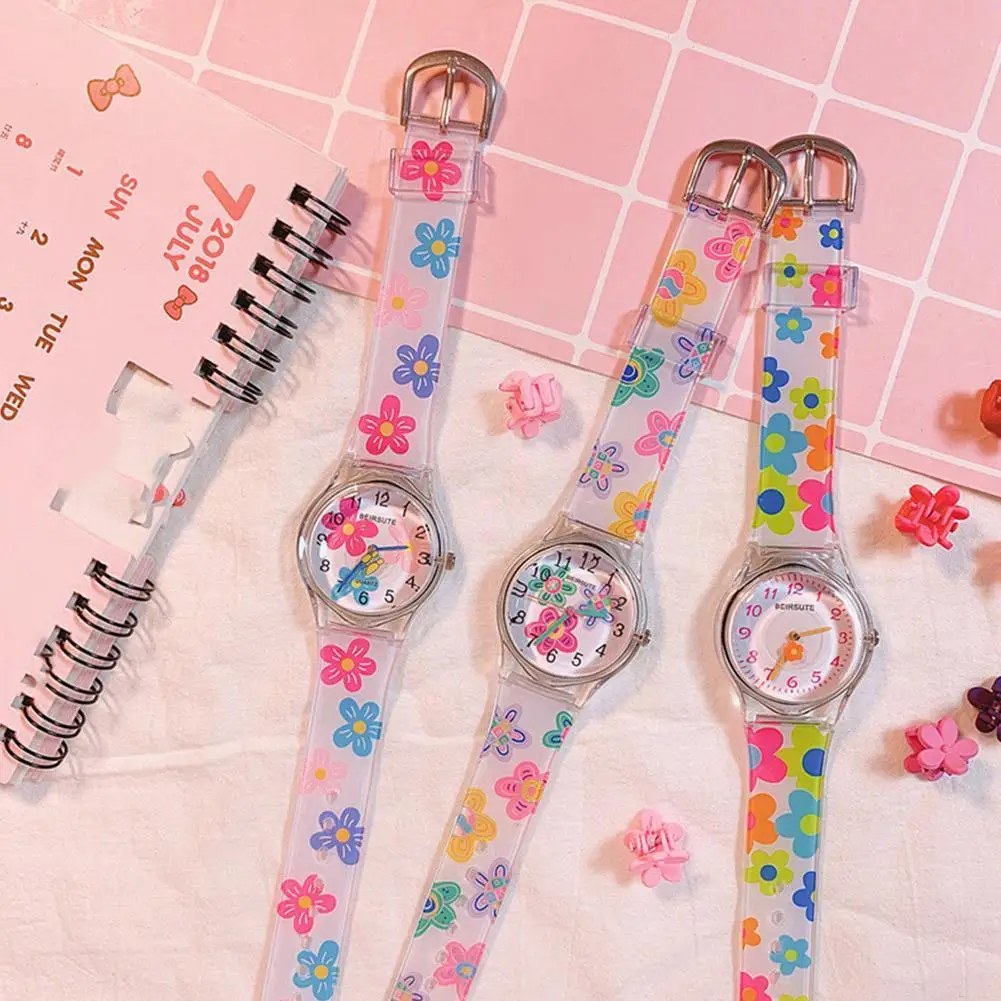 Color-Flower-Watch-Girl-Middle-School-Students-Korean-Fashion-Cute ...