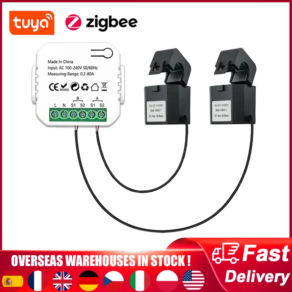 Tuya ZigBee Smart Energy Meter Solar PV System Power Production ...
