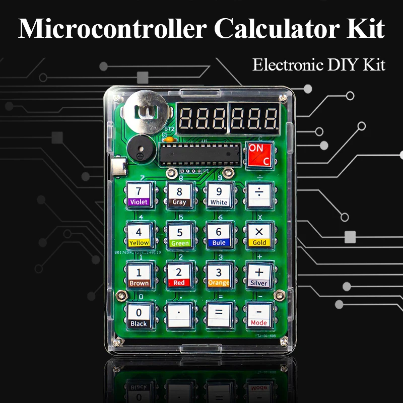 DIY-Self-made-Calculator-Welding-Kit-Microcontroller-Computer-Teaching ...