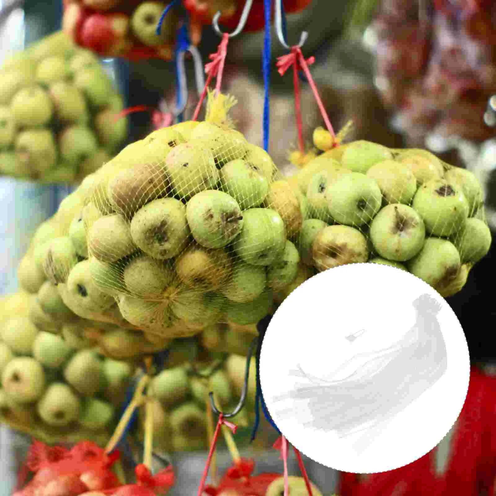 100 Pcs Fruit and Vegetable Mesh Bag Tote Fruits Bags Produce Net ...