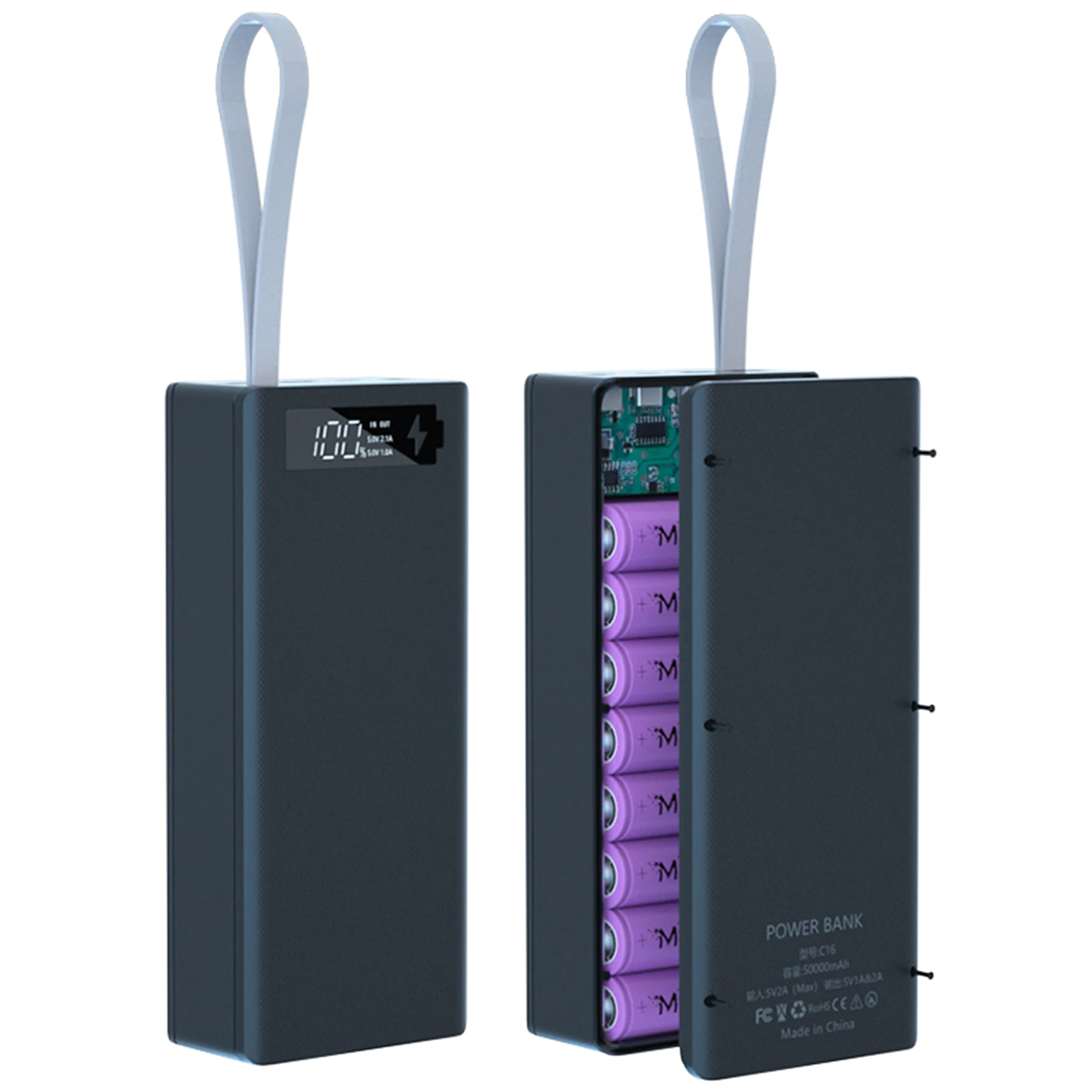 Normal-Version-18650-Power-Bank-Case-DIY-Shell-Battery-Charger-Box ...