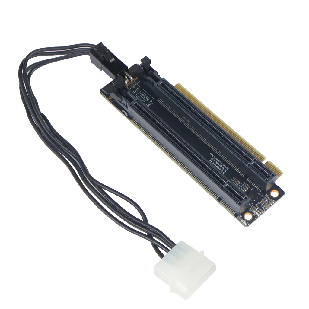 PCI-E 4.0 x16 1 to 2 Expansion Card Gen4 Split Card PCIe-Bifurcation ...