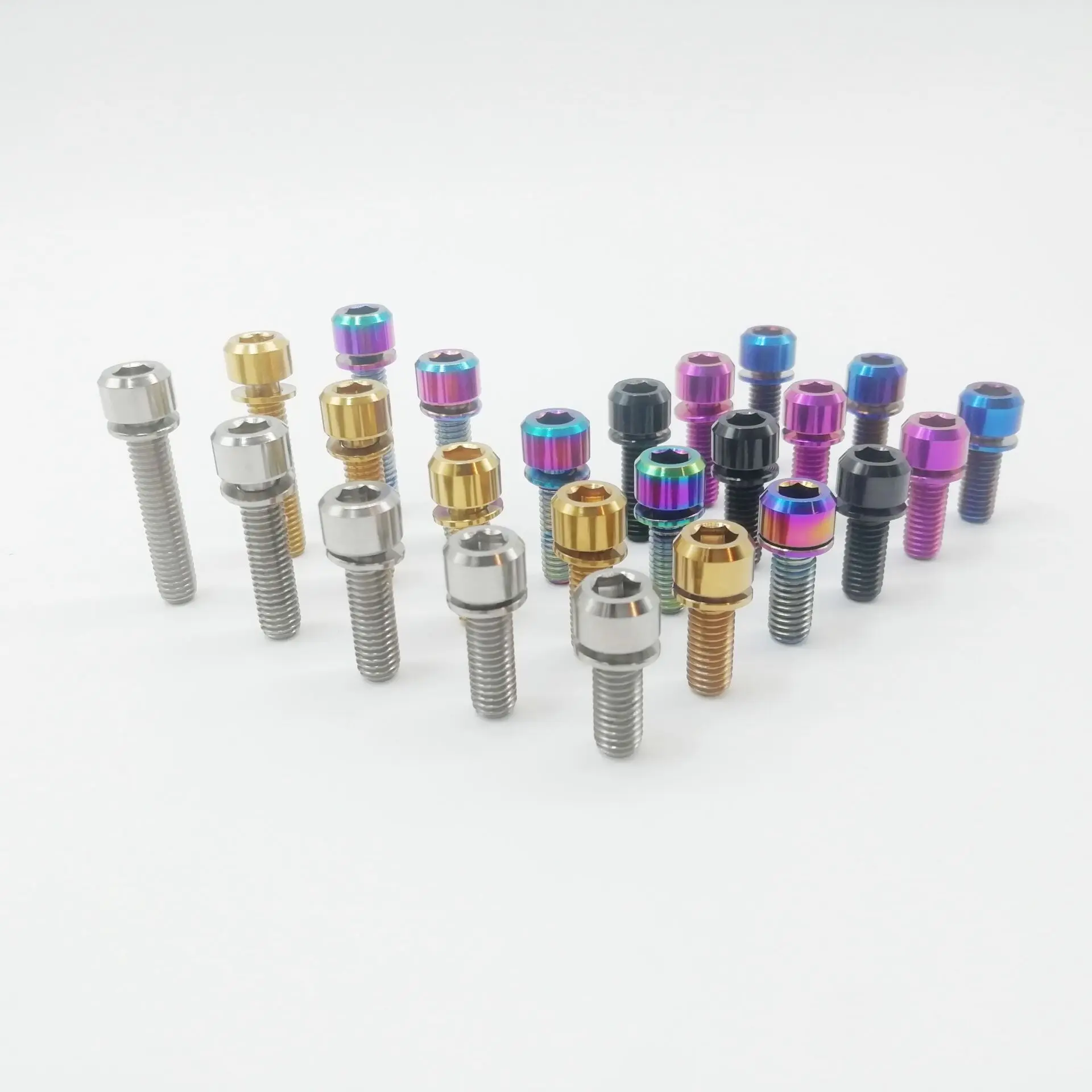Cyclingman-Titanium-Bolt-Ti-M6x16-18-20-25-30mm-with-Washers-Chamfered ...