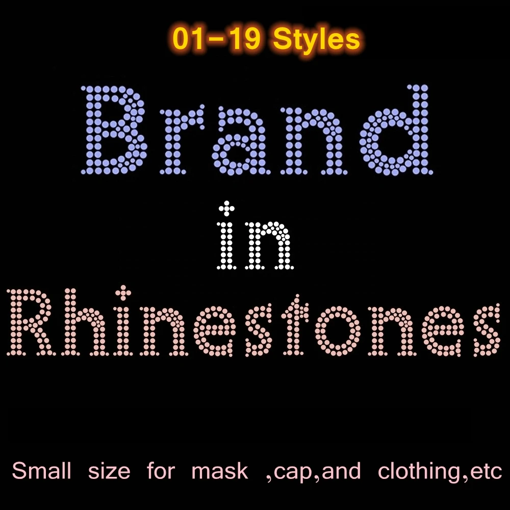 Small-size-4PCs-lot-Hot-Sparkling-Luxury-Brand-LOGO-Name-Hotfix ...