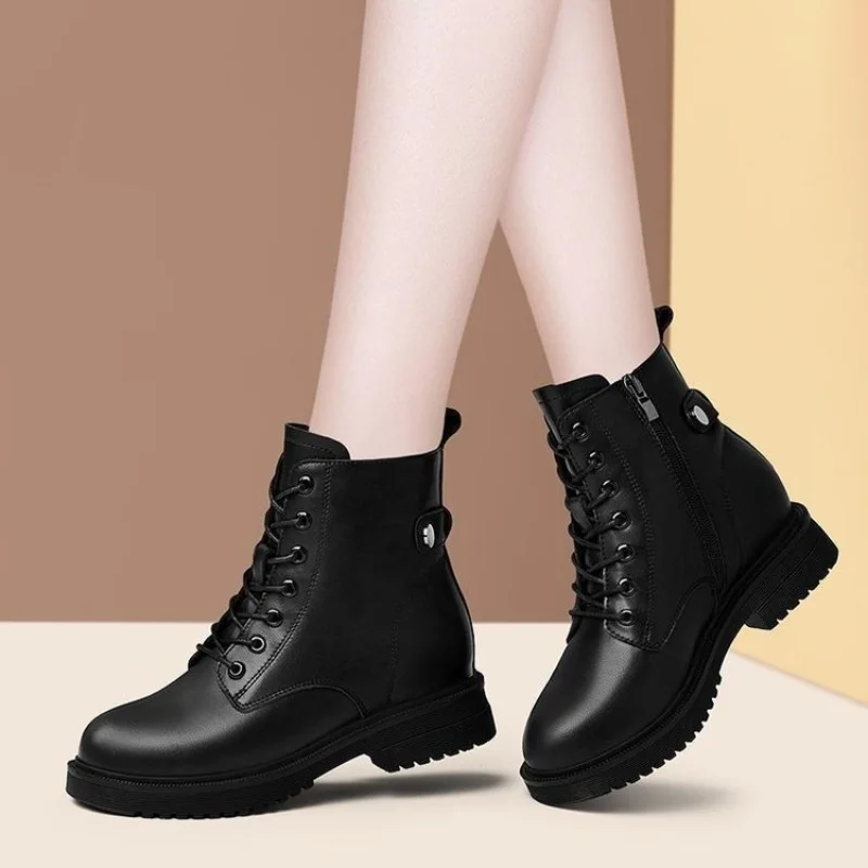 Women-new-winter-black-short-boots-Outdoor-non-slip-walking-shoes ...