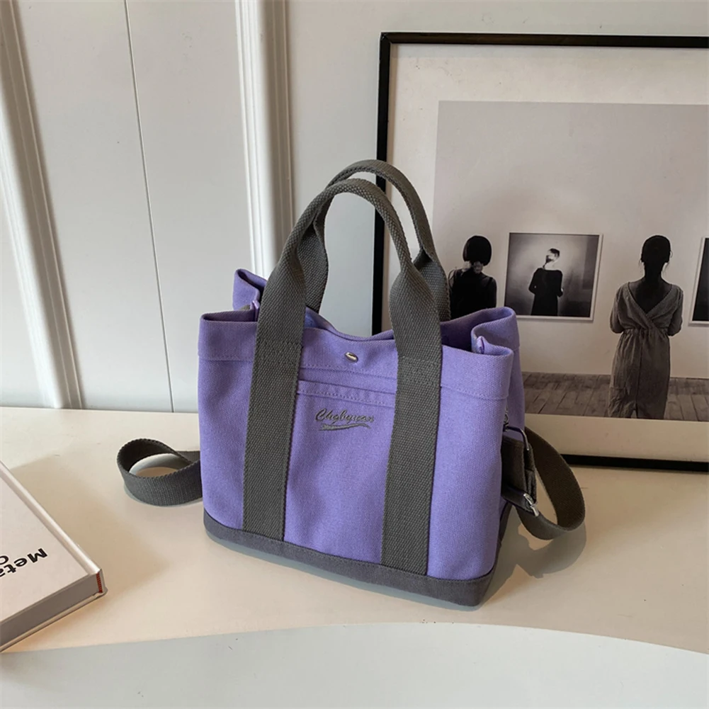 Women-Stylish-Crossbody-Bag-Wide-Adjustable-Strap-Canvas-Simple ...