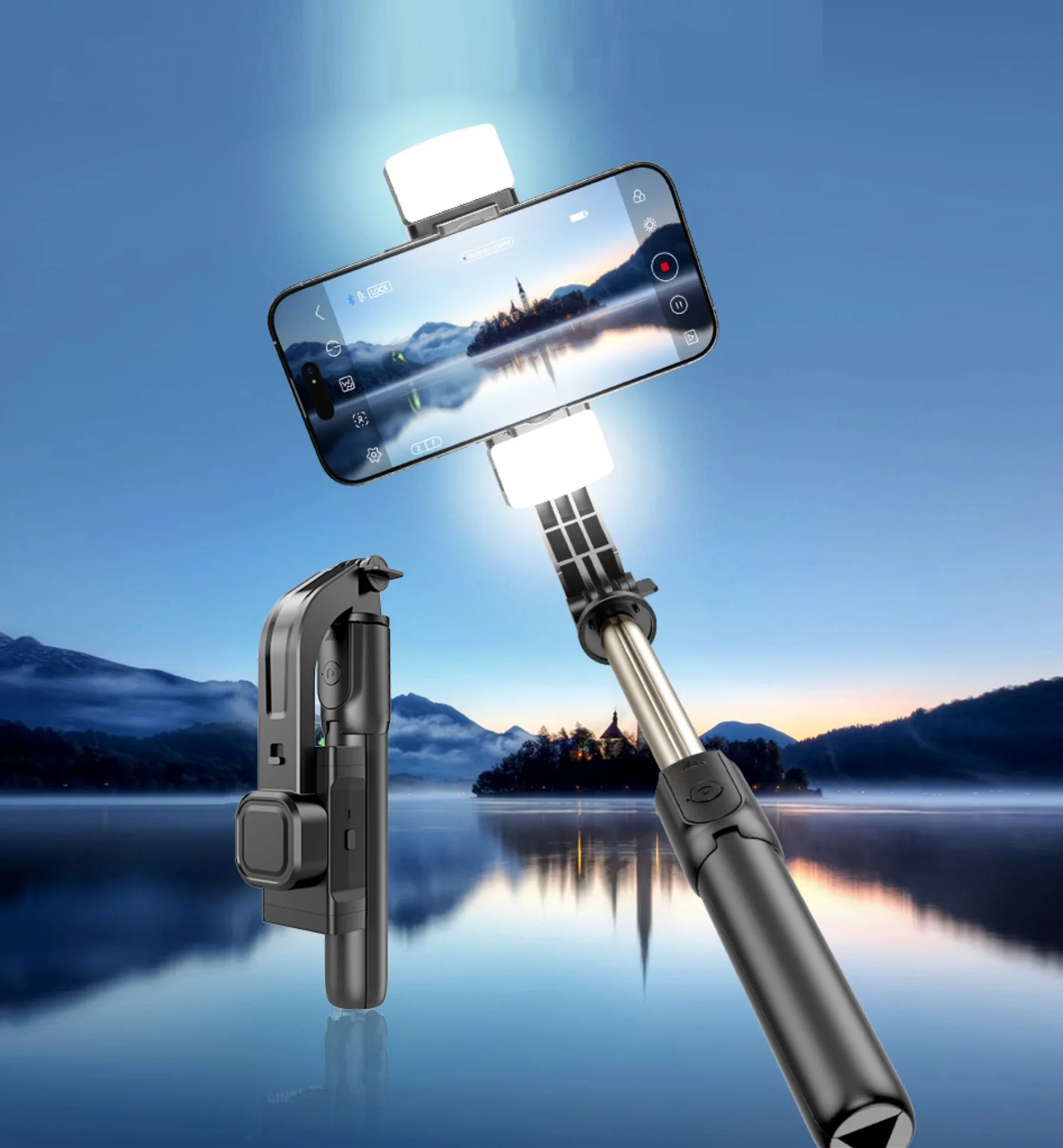 Wireless-Gimbal-Stabilizer-for-Smartphone-Anti-Shake-Selfie-Stick ...
