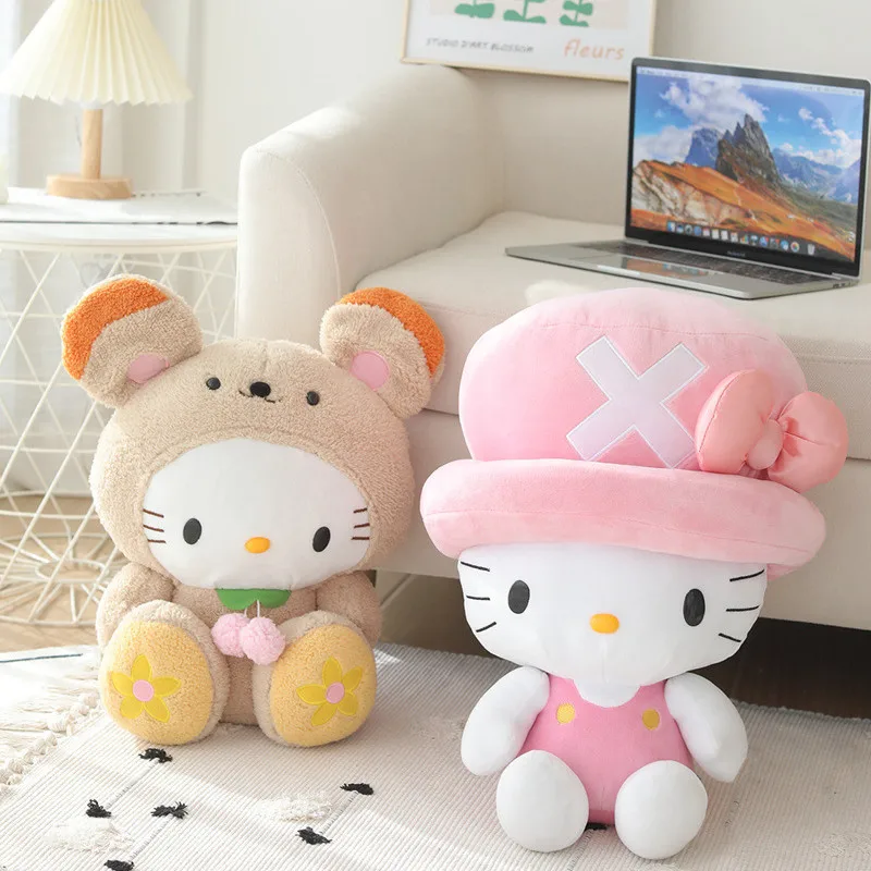 Large-Size-Cartoon-45Cm-Hello-Kitty-Soft-Plush-Filled-Doll-Cross ...
