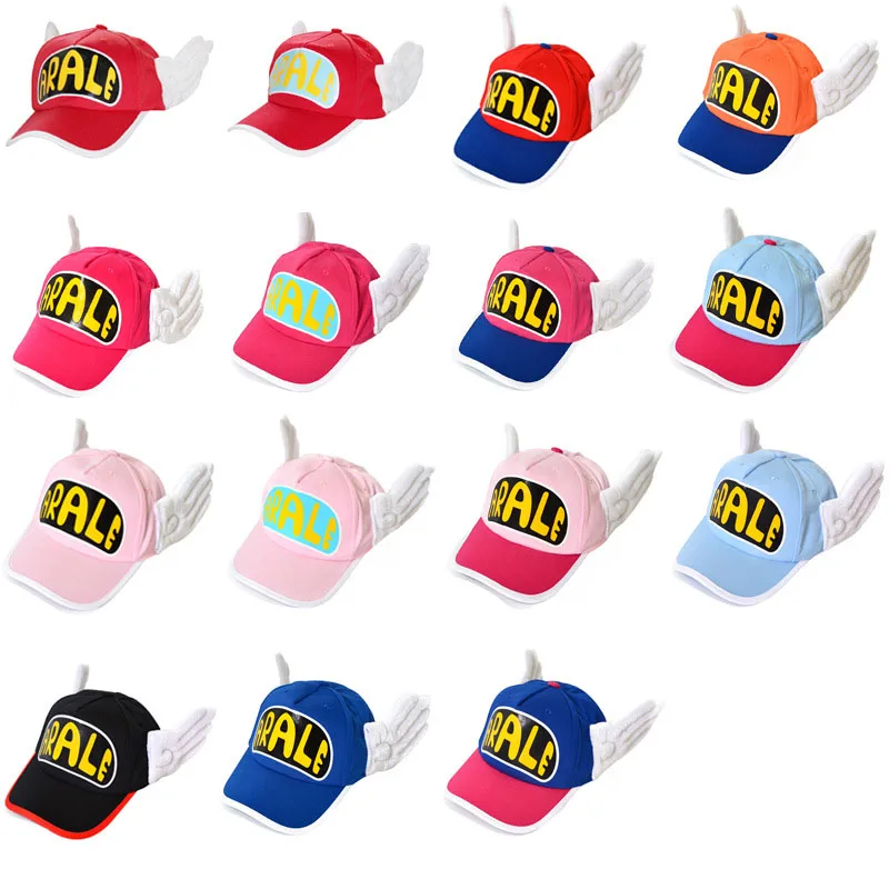 Anime Dr.Slump Arale Cosplay Cap Unisex Arale Angel Wings Baseball Hat ...