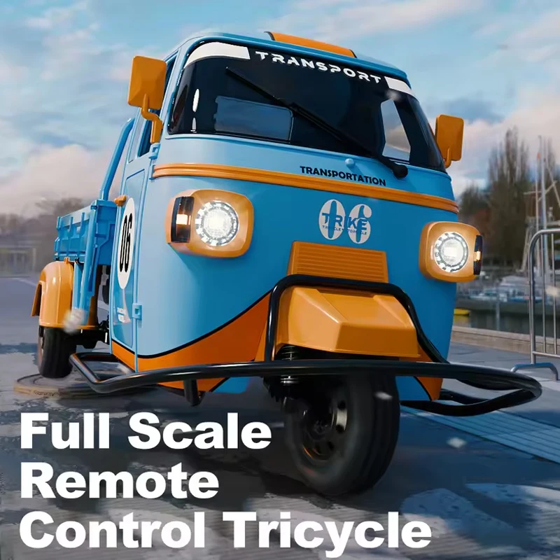 New 1/10 Full Scale Remote Control Three Wheels Truck 2.4G RTR RC ...