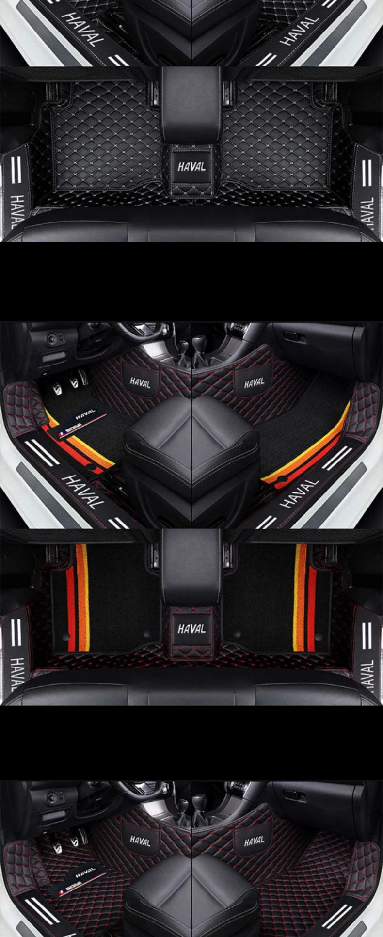 Для GWM Haval F7 F7X 2019 - 2022 автомобильные напольные коврики, двухслойная подкладка для ...