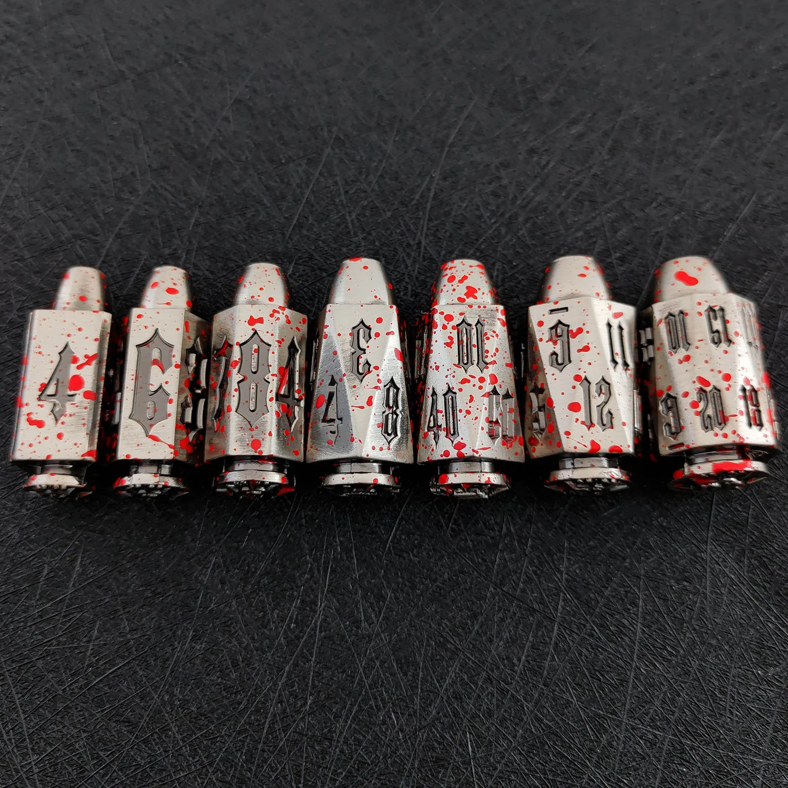 Bullet-Dice-Metal-DND-Dice-for-role-playing-game-players-Bullet-shape ...