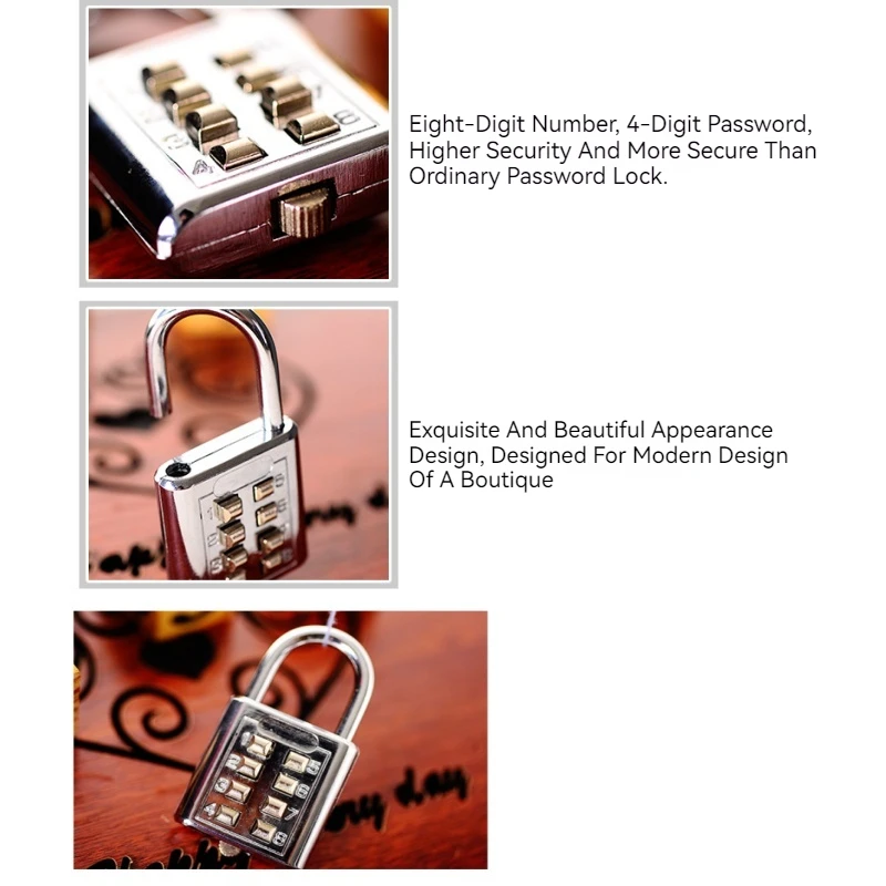 8-Digits-Password-Code-Outdoor-Waterproof-Combination-Padlock-Zinc ...
