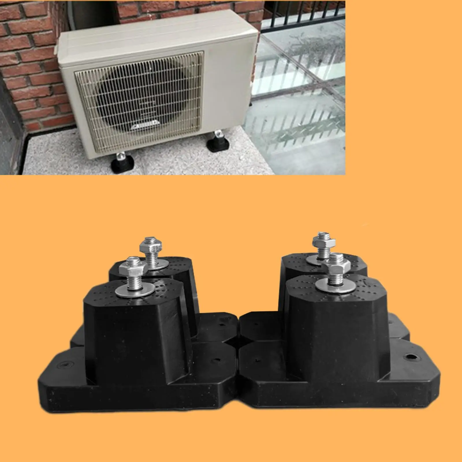 Air-Conditioning-Anti-Vibration-Pad-Lightweight-Shock-Absorber-Rubber ...