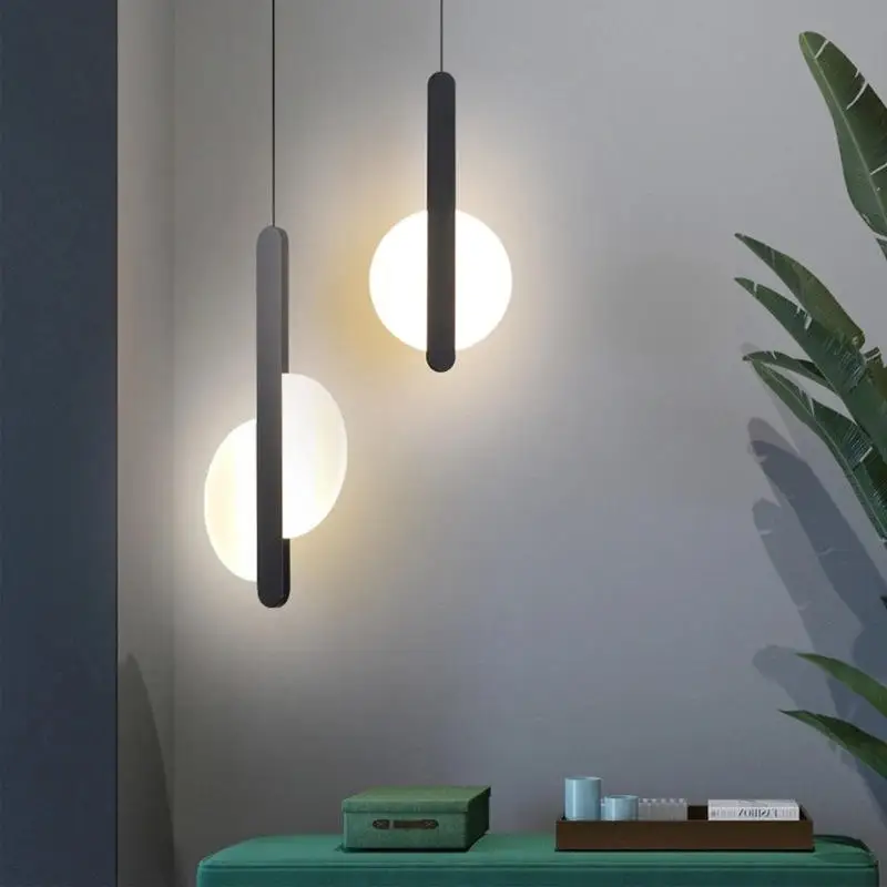 Nordic-bedside-pendant-lamp-long-line-lamp-luxury-black-minimalist ...