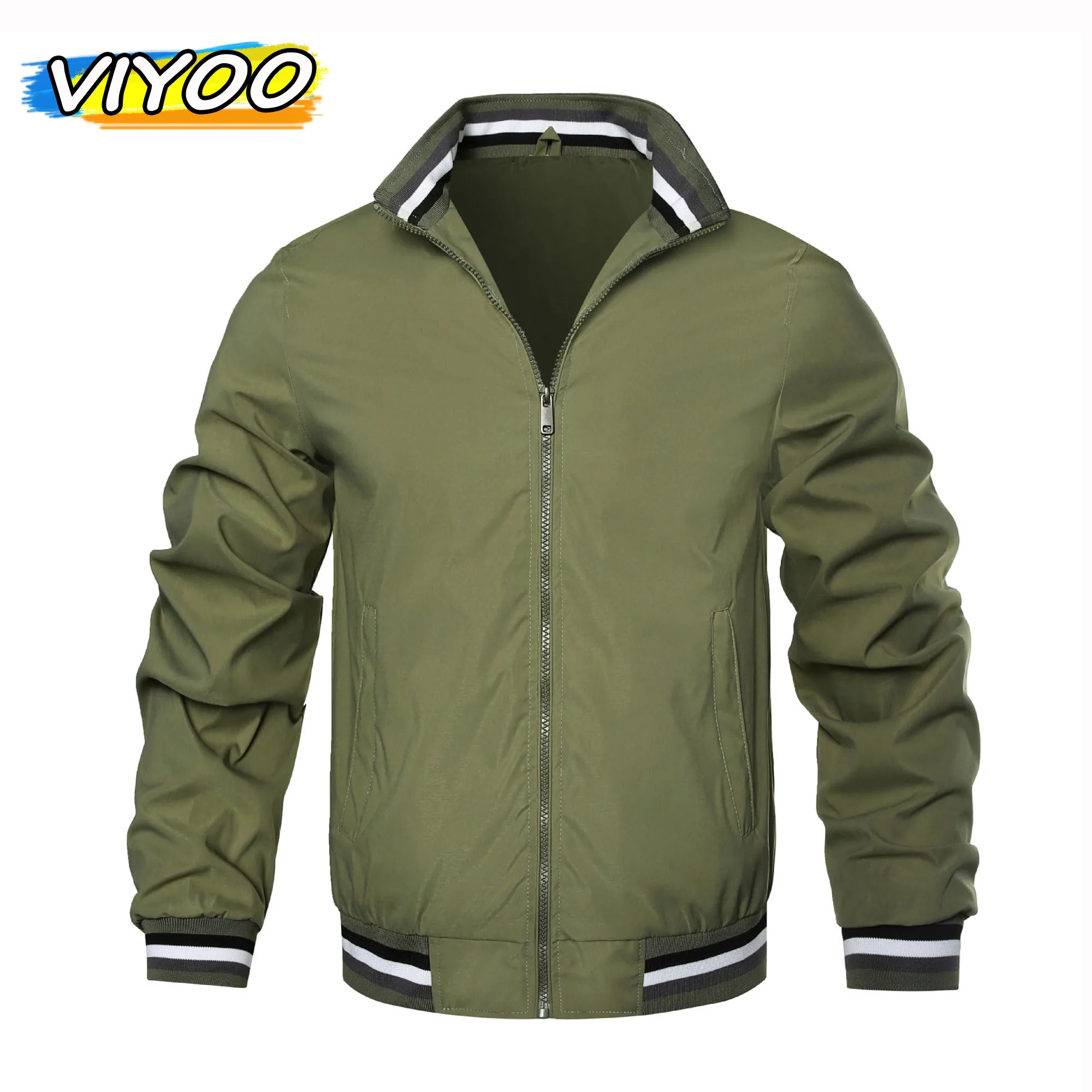 Men's Oversized 4XL Autumn Spring Jacket Sports Coat Work Out Fitness ...