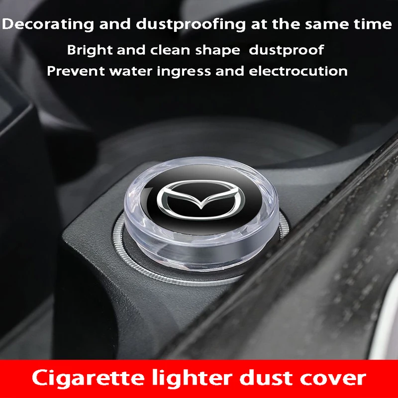 Car-Cigarette-Lighter-Cover-DustProof-Decoration-Cap-For-Mazda-2-Mazda ...