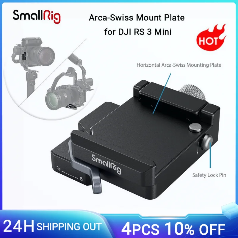 SmallRig RS 3 Mini Quick Release Clamp for DJI RS 3 Mini , Arca Swiss ...