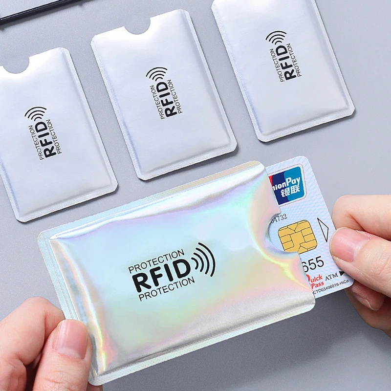 5-20 pcs Aluminium Anti Rfid Card Holder NFC Blocking Reader Lock Id ...