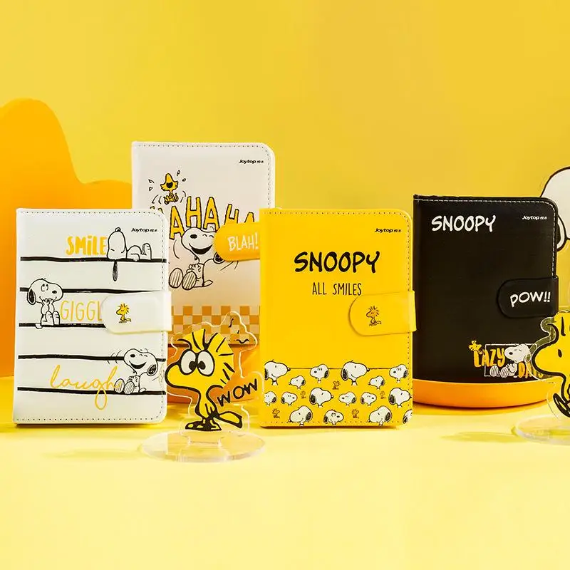 New-Kawaii-Miniso-Snoopy-Co-Branded-Magnetic-Button-Books-A6-Cartoon ...