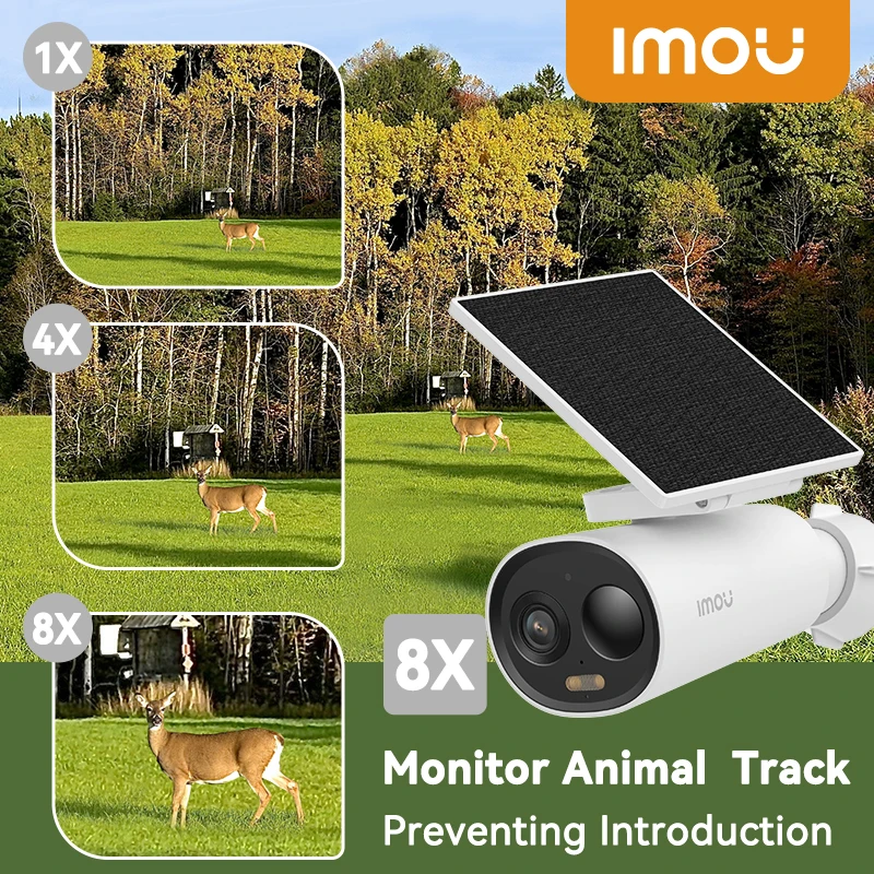 IMOU Cell All In One Panel Set 2K WiFi Camera 5000mAh Battery Wireless ...