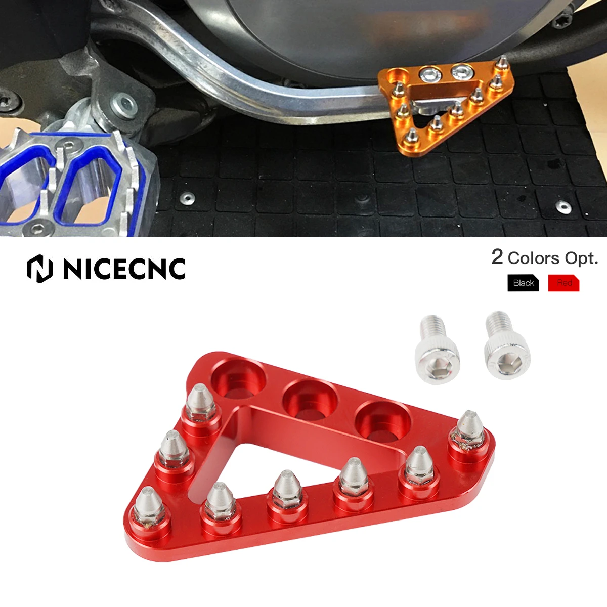 NICECNC Motocross Rear Foot Brake Pedal Lever Step Tip Plate For Beta ...