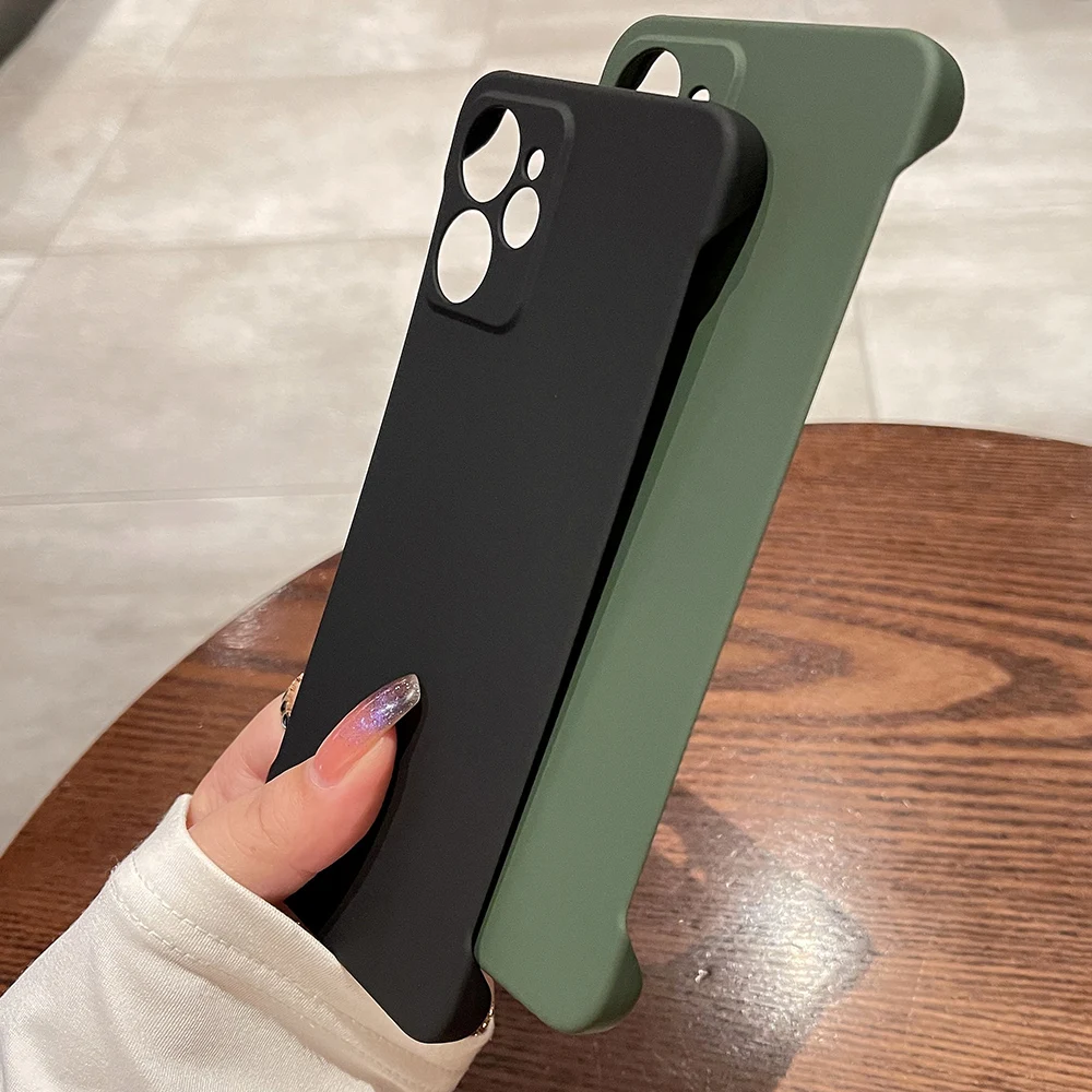 Frameless Case for OPPO Realme 10 Pro+ Plus Luxury Hard PC Armor ...