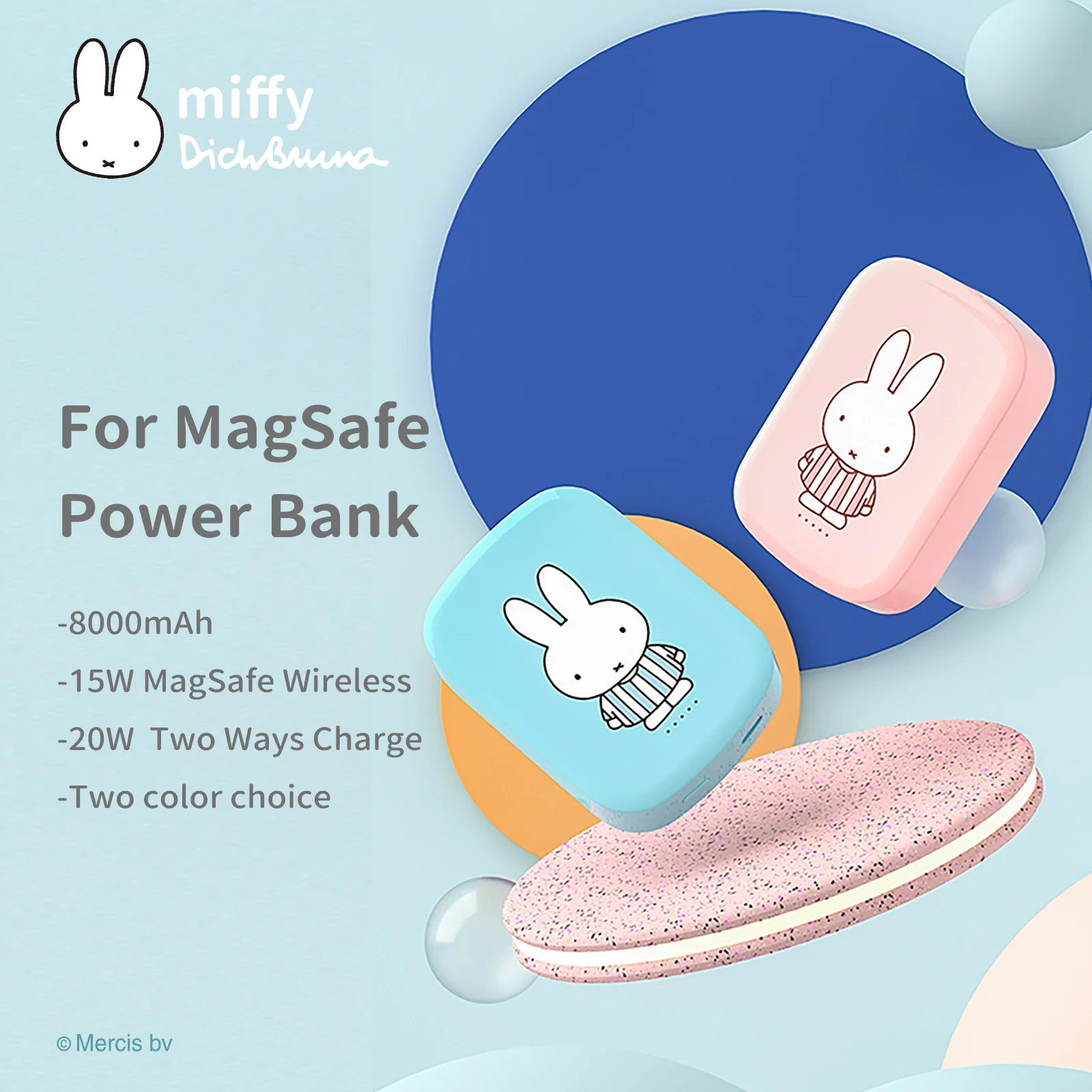 Miffy-x-mipow-magn-tico-power-bank-8000mah-para-magsafe-carregador-sem ...