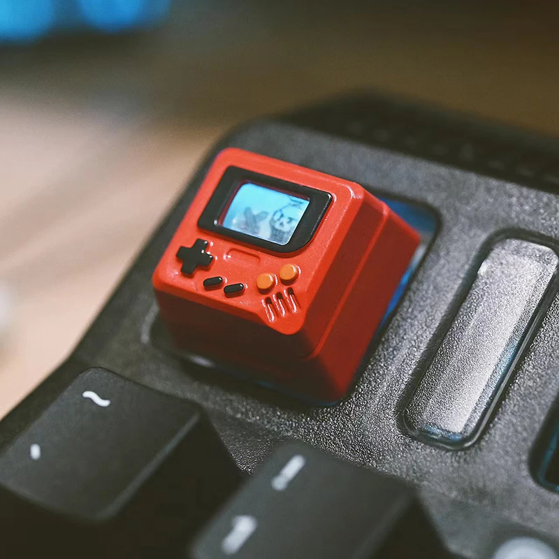 Cute-Keycaps-Pervious-to-Light-Retro-Game-Player-Pattern-Cross-Shaft ...