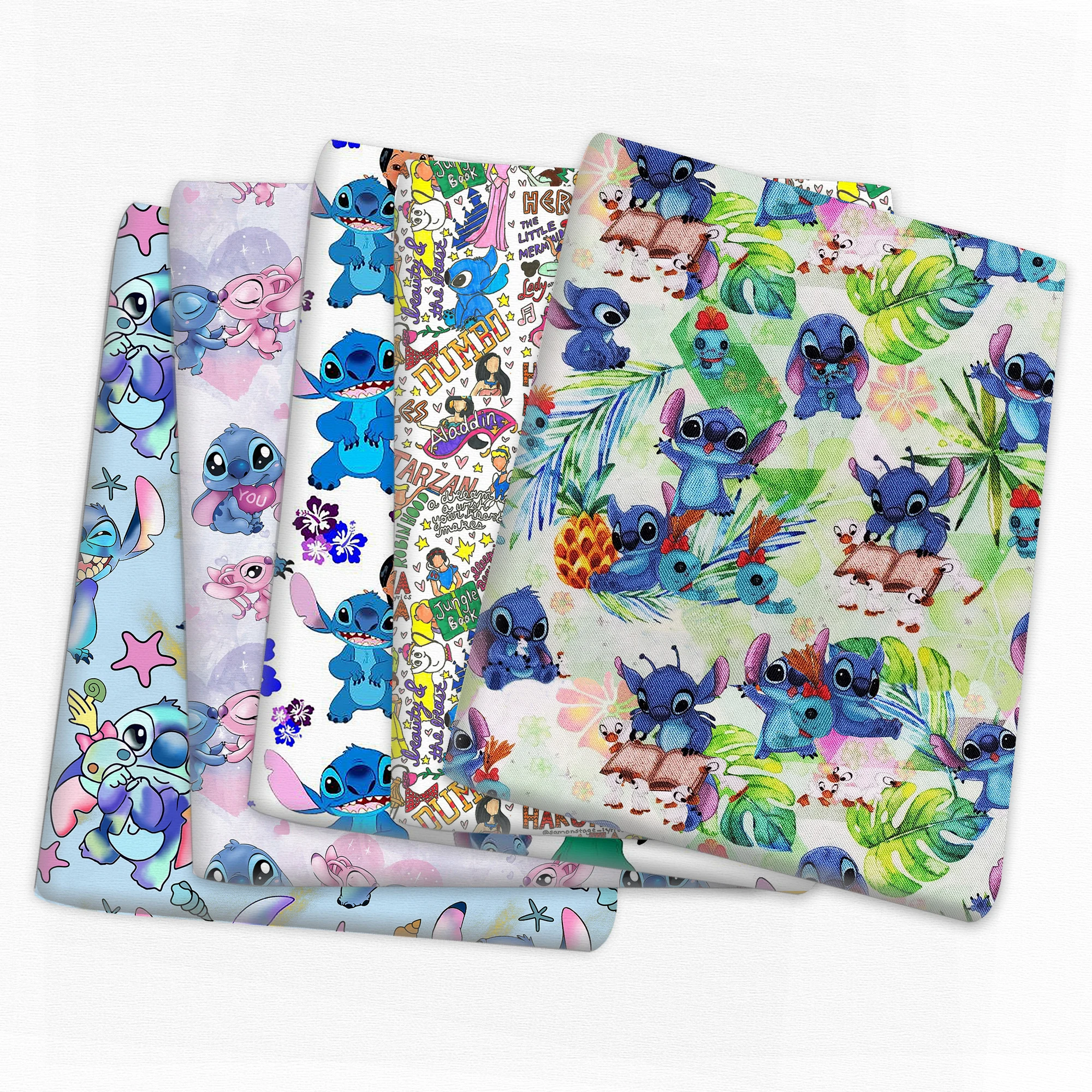 Disney-Lilo-and-Stitch-Stuff-50-145cm-Polyester-100-Cotton-Fabric ...