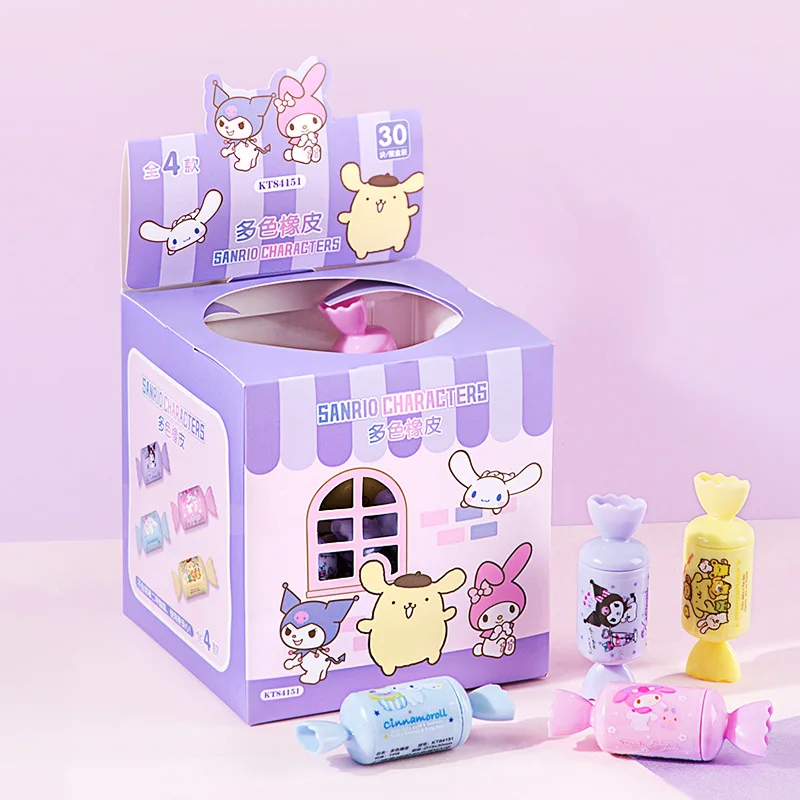 Sanrio-L-pis-Eraser-para-Crian-as-Anime-Candy-Eraser-Action-Figure ...