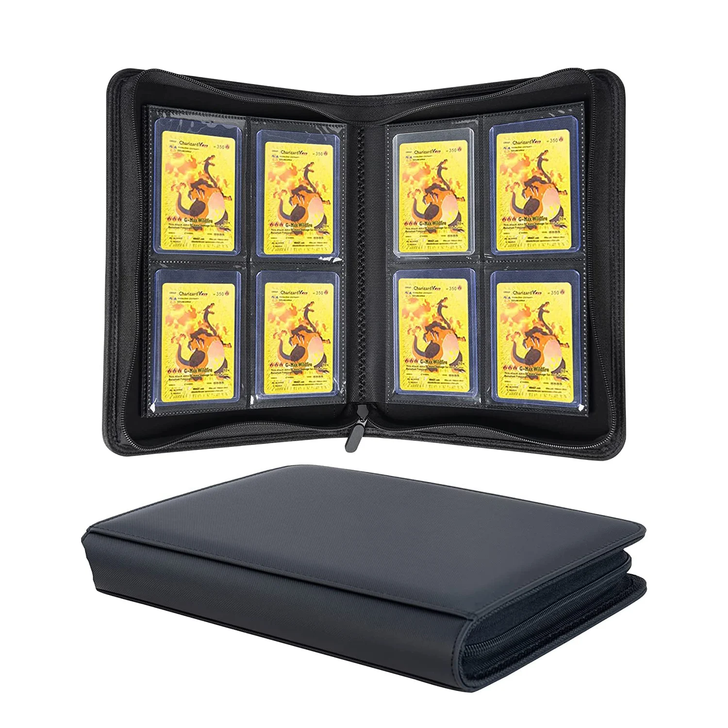 Toploader-Binder-Holds-112-Toploaders-4-Pocket-Top-Loader-Album-Side ...