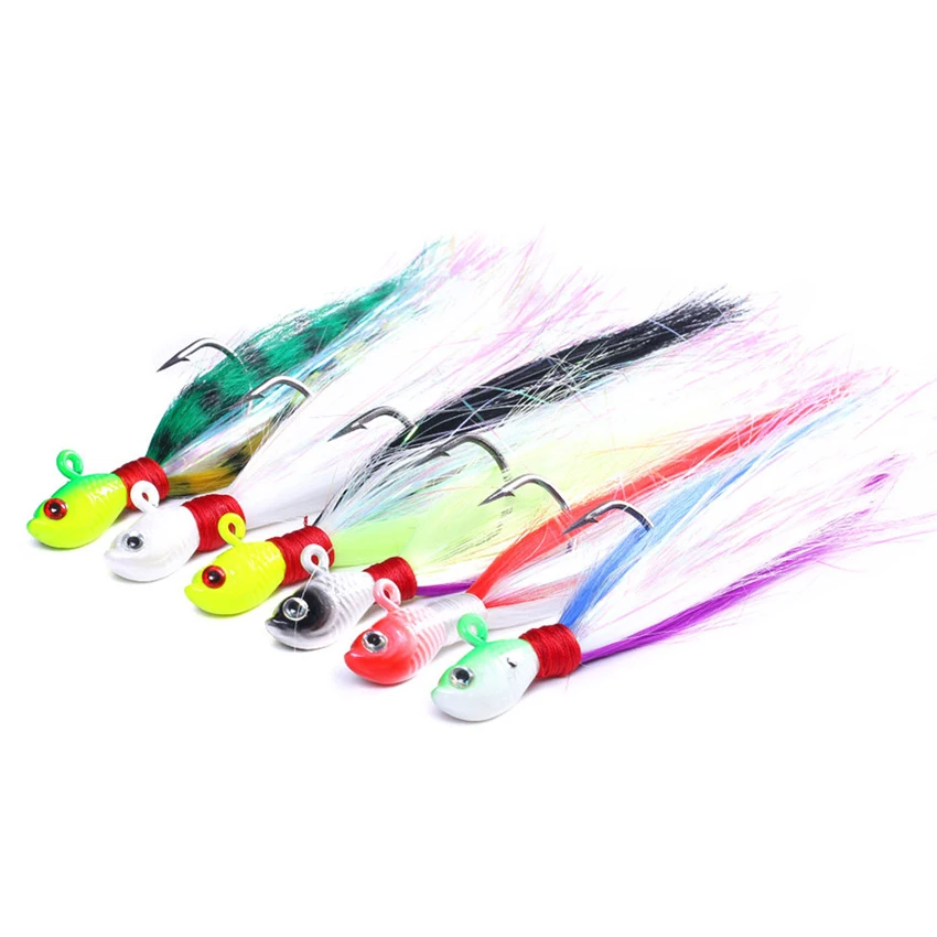 1 PC Fishing Lure Metal Swim Buck Tail Jig Hook Bait 7g 10g 14g Deer ...