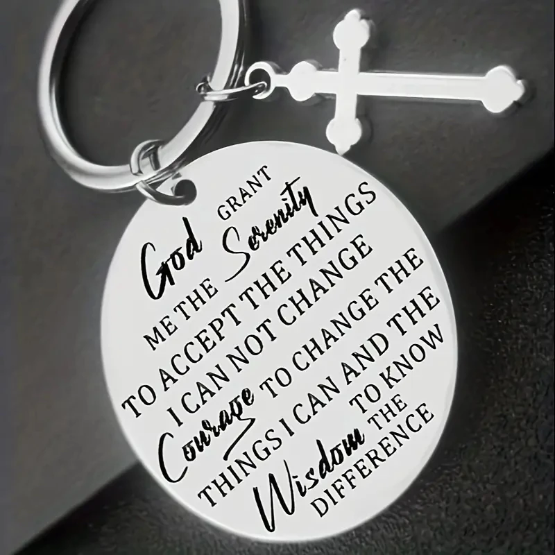 God-Grant-Me-The-Serenity-Prayer-Sobriety-Quote-Key-chain-Christian ...