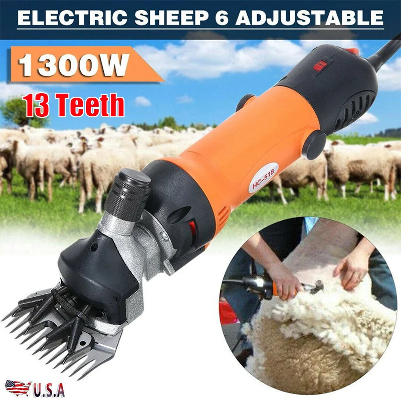 6-gears-adjustable-speed-1300W-110V-220V-Electric-Shearing-Sheep-Shear ...