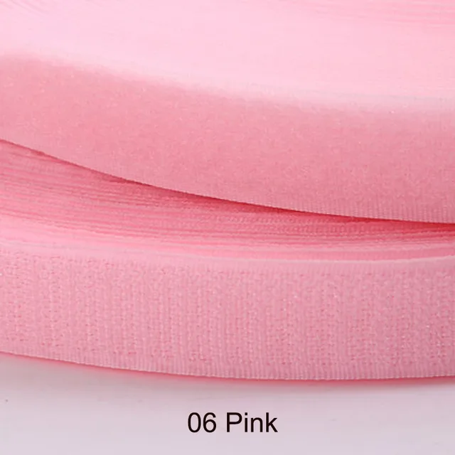 Colorful 25 Meters 20mm/25mm Sew On Hook and Loop Polyester Fastener ...
