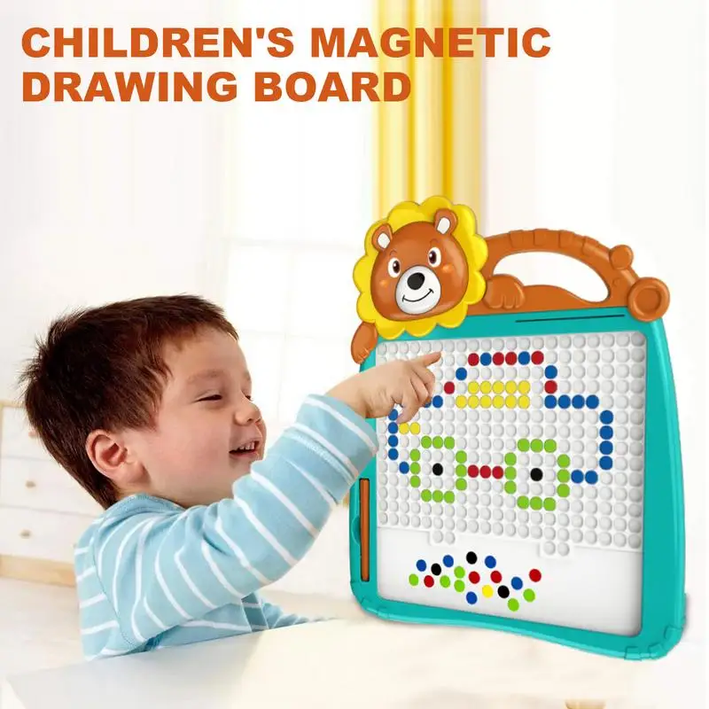 Toddler Magnetic Drawing Board Creative DIY Magnetic Bead Drawing Board ...