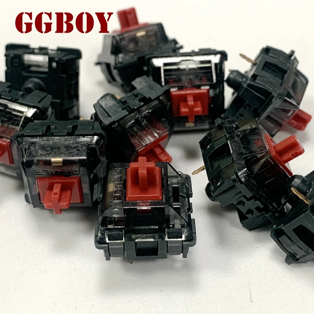GGBOY-GRULE-Translucency-Black-Red-Keyboard-Switches-3-Pin-42g-Linear ...