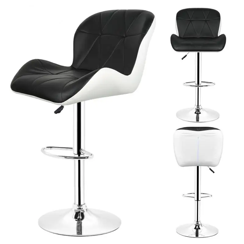 2pcs/set M Size Bar Chair Modern Style High Back Bar Stools 360 Degreed ...