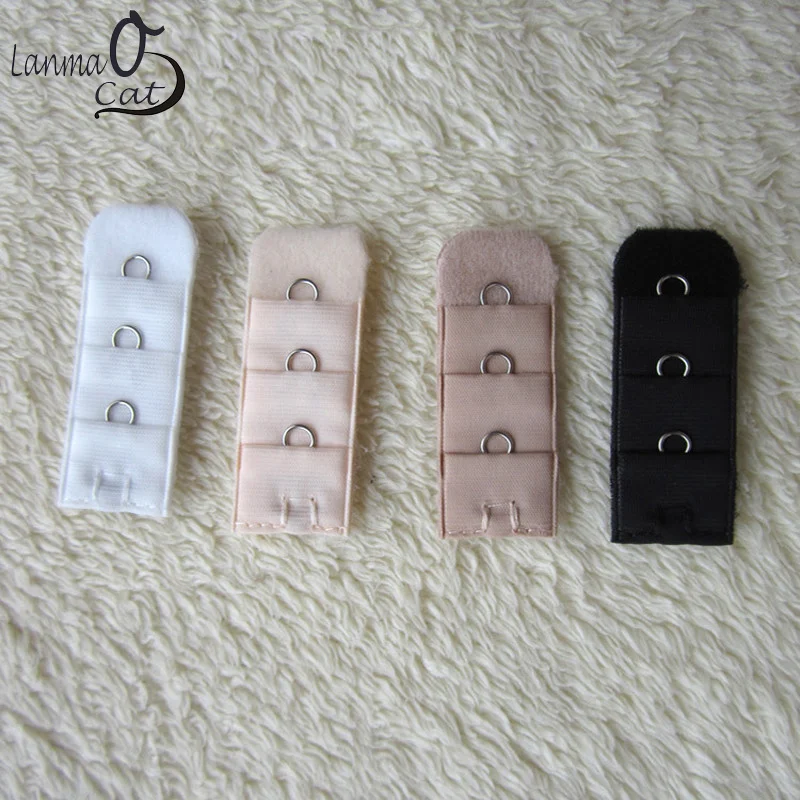 4-Pieces-Good-Quality-1-Hook-Bra-Back-Extender-Strap-Extension-For ...