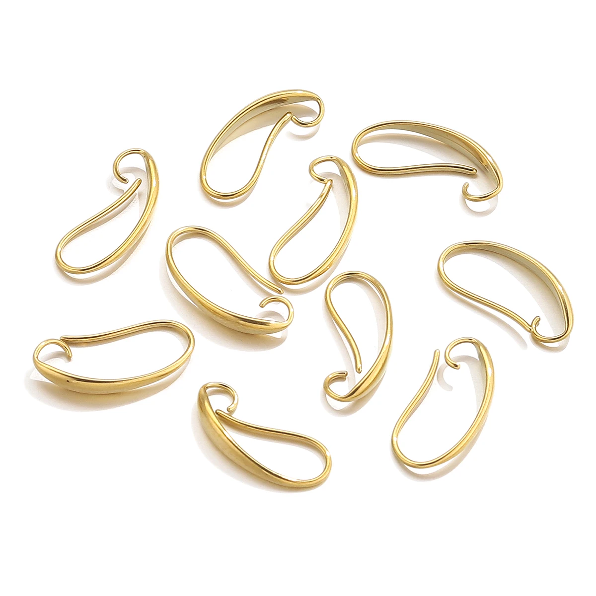 10pcs 316l Stainless Steel Soft Classic French Earring Clasps Hook With ...