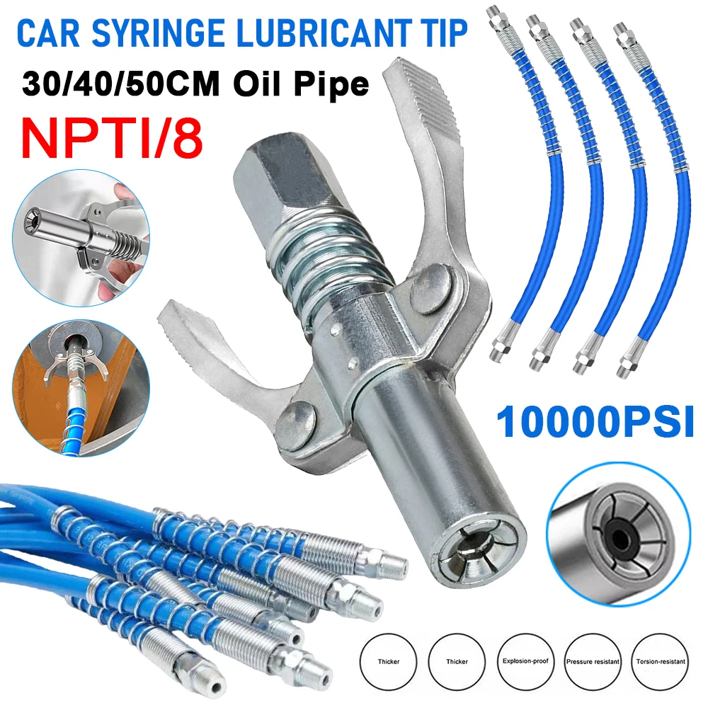 10000PSI-Grease-Nozzle-NPTI-8-Grease-Gun-Coupler-Car-Syringe-Lubricant ...